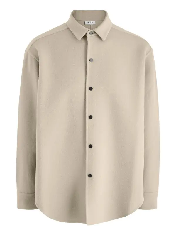 Fear Of God Wool-blend Overshirt - Beige
