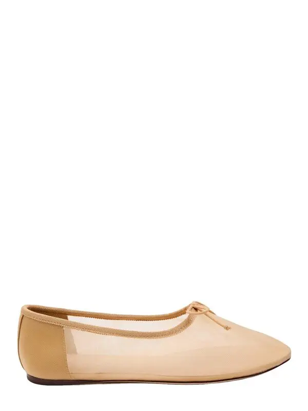 LOEFFLER RANDALL Landon Mesh Ballet Flats - Beige