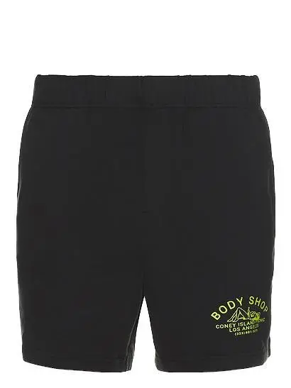 CONEY ISLAND PICNIC Body Shop Jersey Short - Black