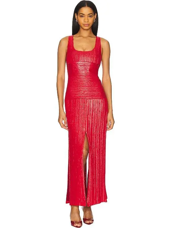 Prabal Gurung Racer Back Tank Dress - Red