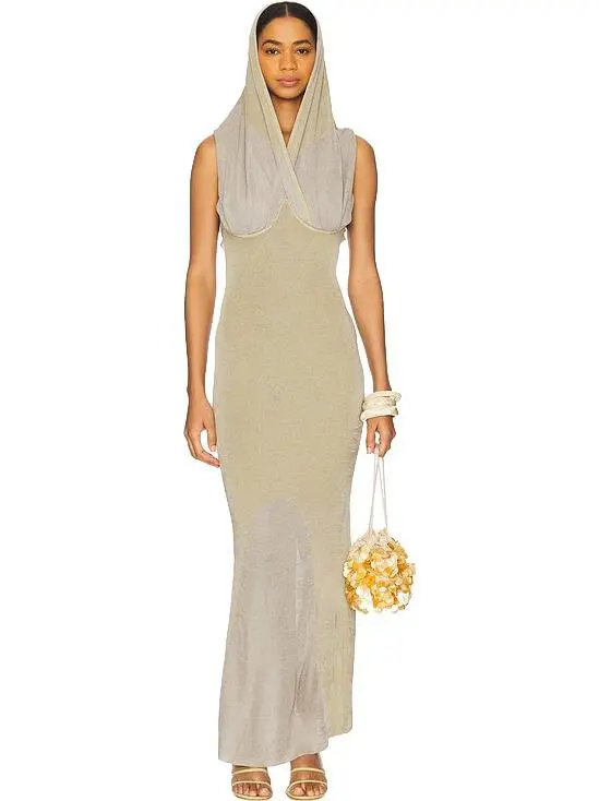 ISA BOULDER Lowhood Maxi Dress - Seafoam