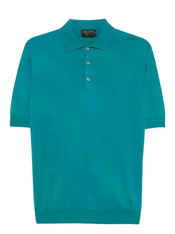 DELL'OGLIO Cotton Polo Shirt - Green