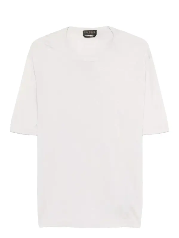DELL'OGLIO Knitted T-shirt - White