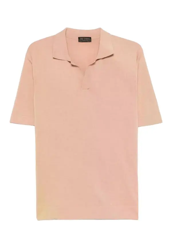 DELL'OGLIO Cotton Polo Shirt - Neutrals