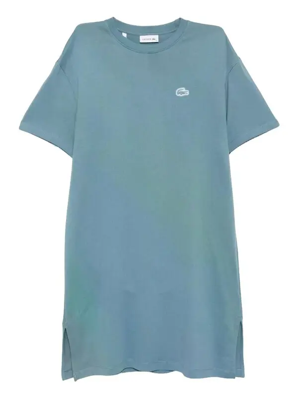 Lacoste Cotton-jersey T-shirt Dress - Blue