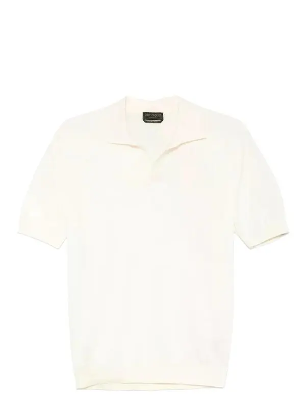 DELL'OGLIO Fine-knit T-shirt - Neutrals