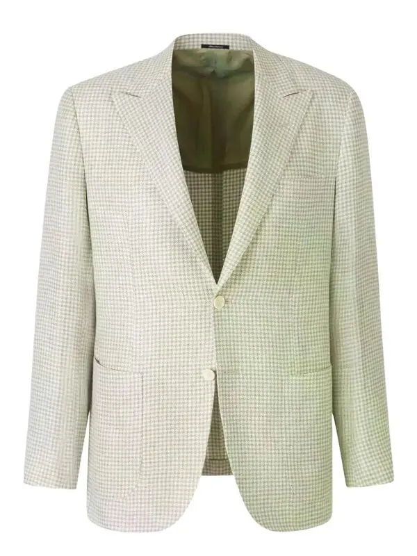 SARTORIO NAPOLI Houndstooth Blazer - Green