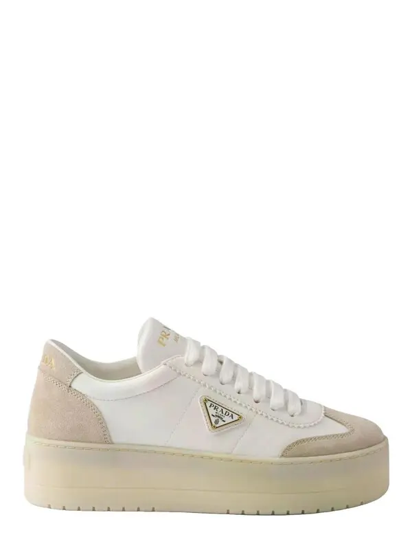 Prada Downtown Platform Sneakers - White