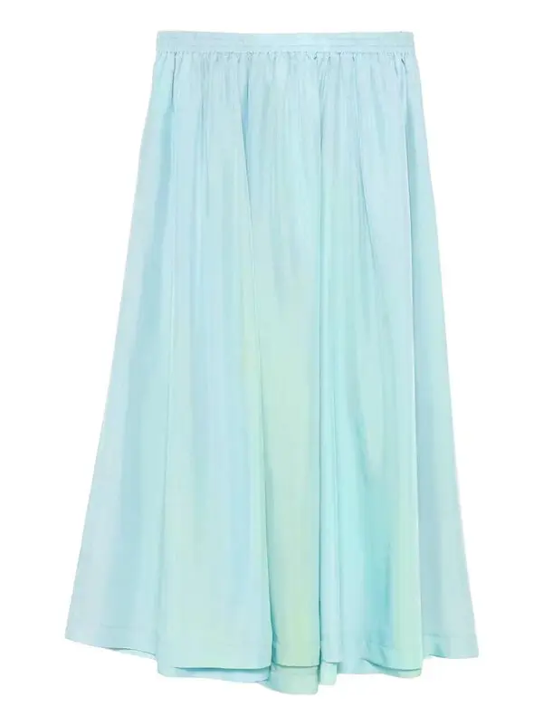 FORTE_FORTE Silk Maxi Skirt - Blue