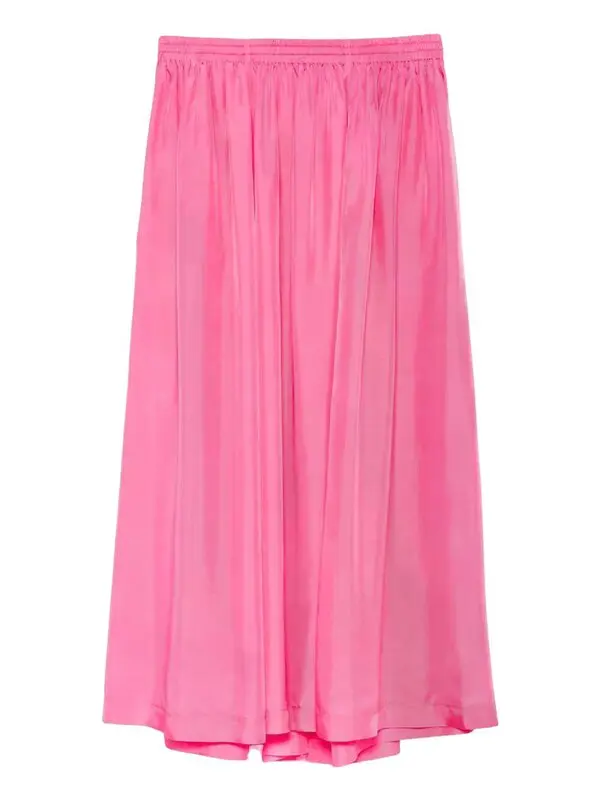 FORTE_FORTE Silk Maxi Skirt - Pink