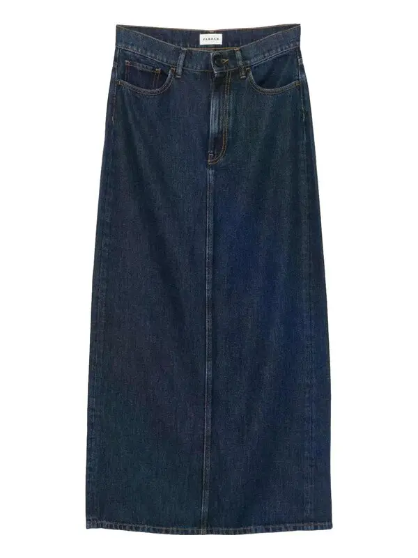 P.a.r.o.s.h Denim Maxi Skirt - Blue