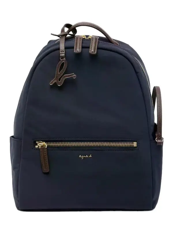 AGNÈS B. Logo-plaque Backpack - Blue