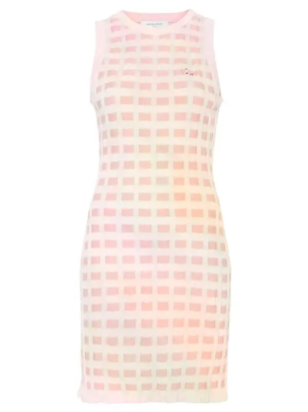 Maison Kitsuné Fox-motif Midi Dress - Pink