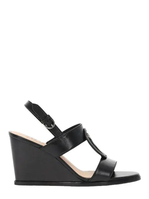 THE FRYE COMPANY Rachel Logo Sandal - Black