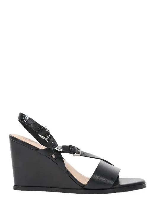 THE FRYE COMPANY Rachel Buckle Sandal - Black