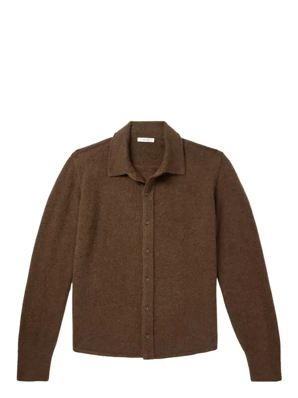 THE ROW Lautaro Virgin Wool And Cashmere-blend Cardigan - Brown