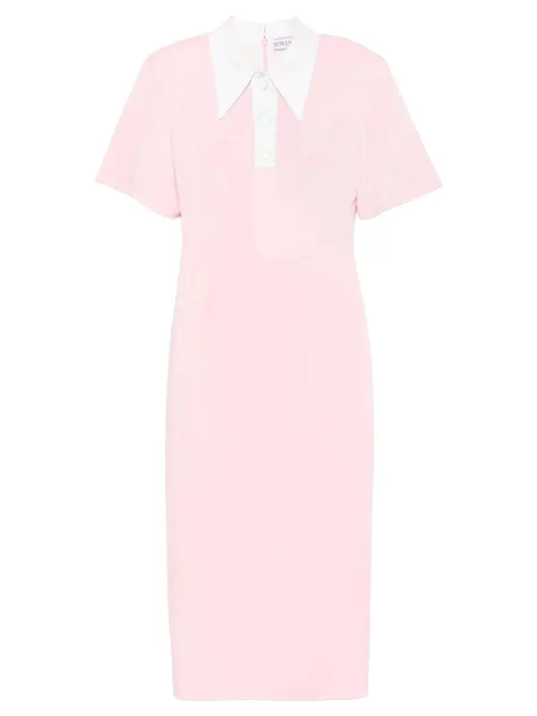 ROWEN ROSE Polo Midi Dress - Pink