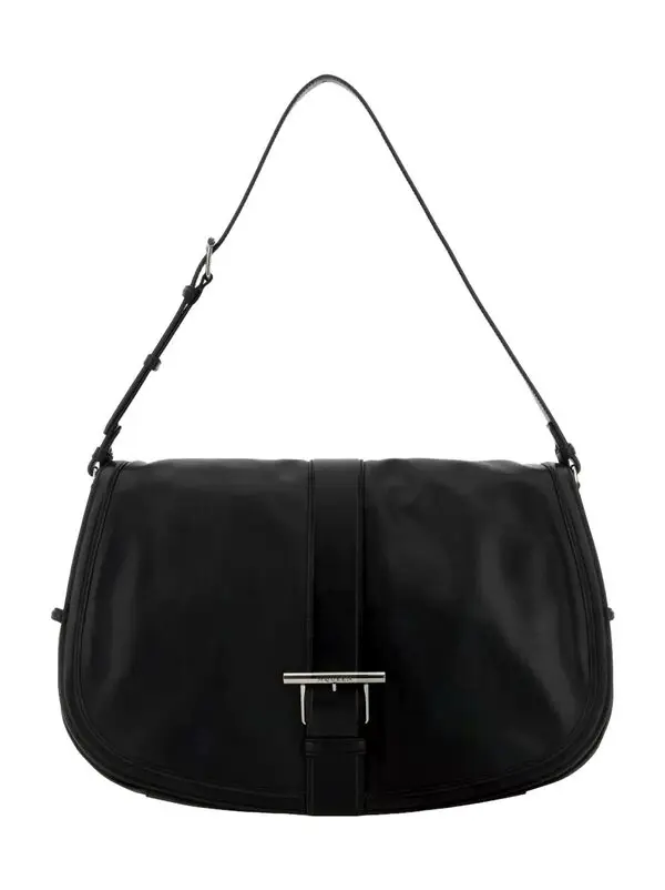 Alexander McQueen Large T-bar Messenger Bag - Black