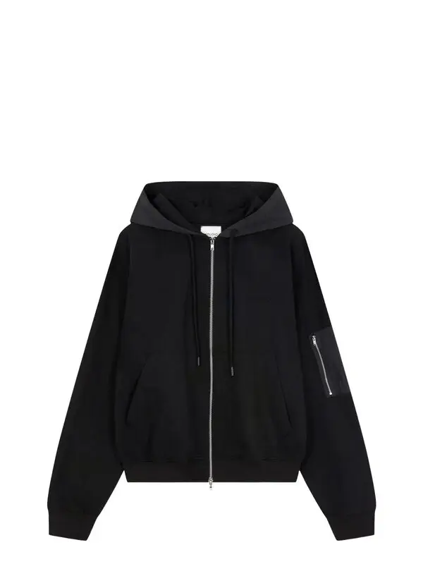 STUDIO TOMBOY Zip-up Hooded Sweatshirt - Black