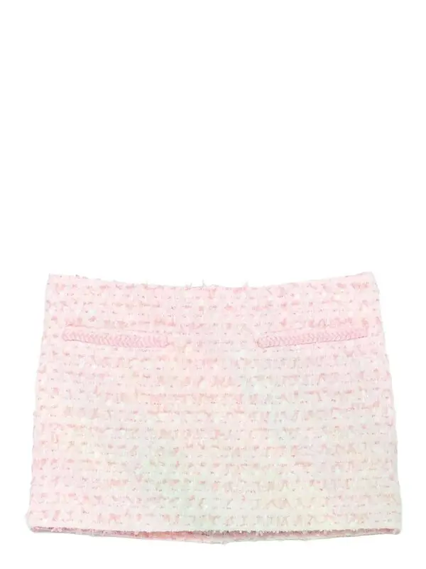 ROWEN ROSE Tweed Mini Skirt - Pink