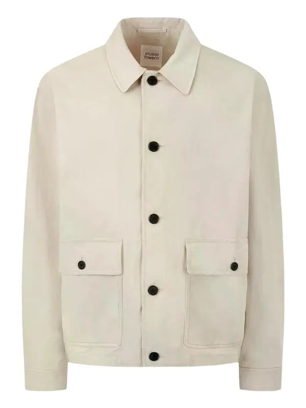 STUDIO TOMBOY Button-front Utility Jacket - Neutrals