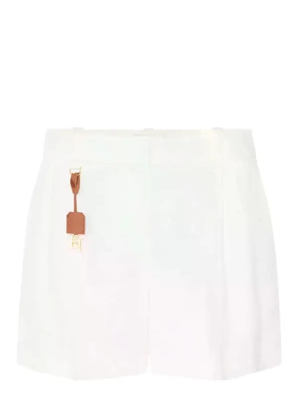 Elisabetta Franchi Gabardine Shorts - White