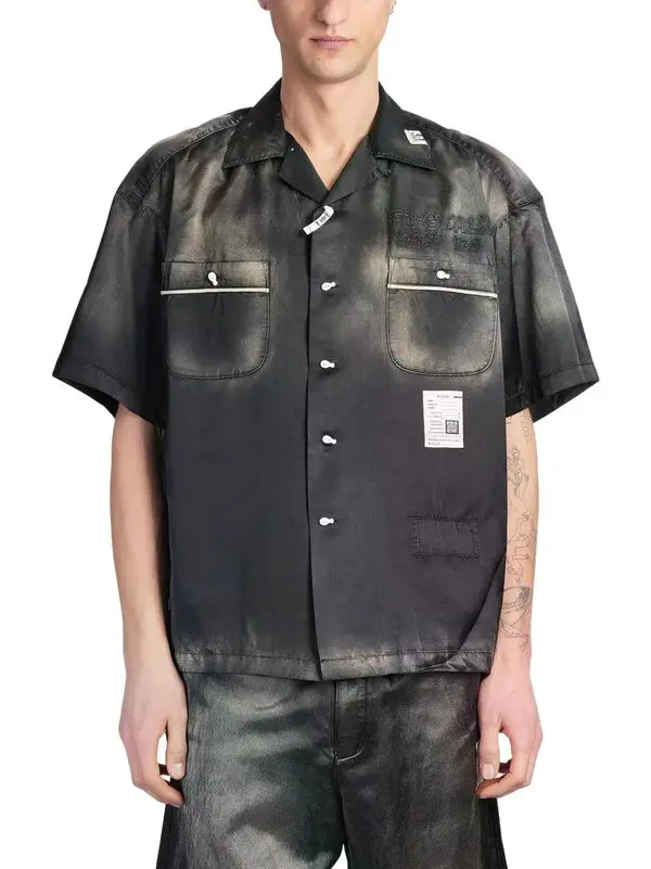 Mihara Yasuhiro Distressed Shirt - Black