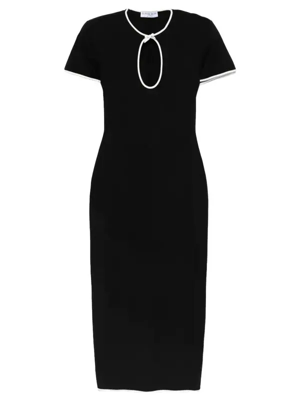 ROWEN ROSE Cut-out Maxi Dress - Black