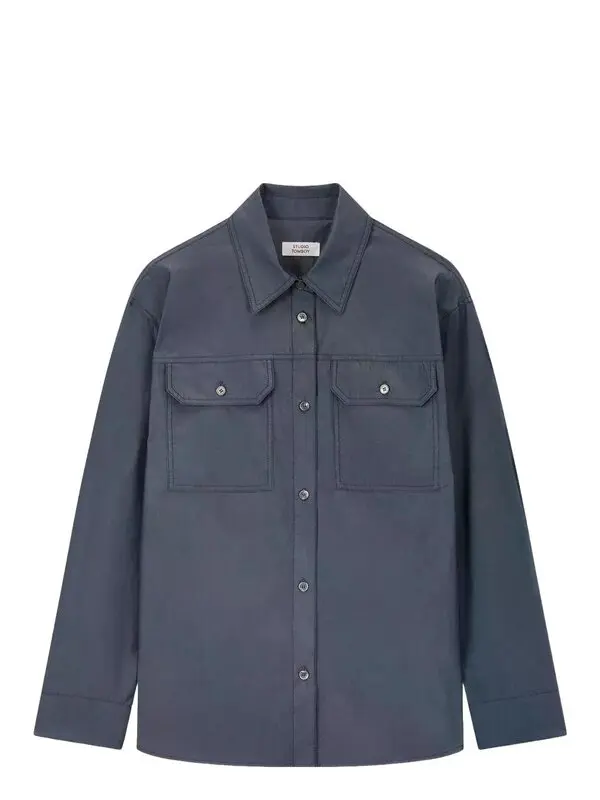 STUDIO TOMBOY Utility-pocket Shirt - Blue