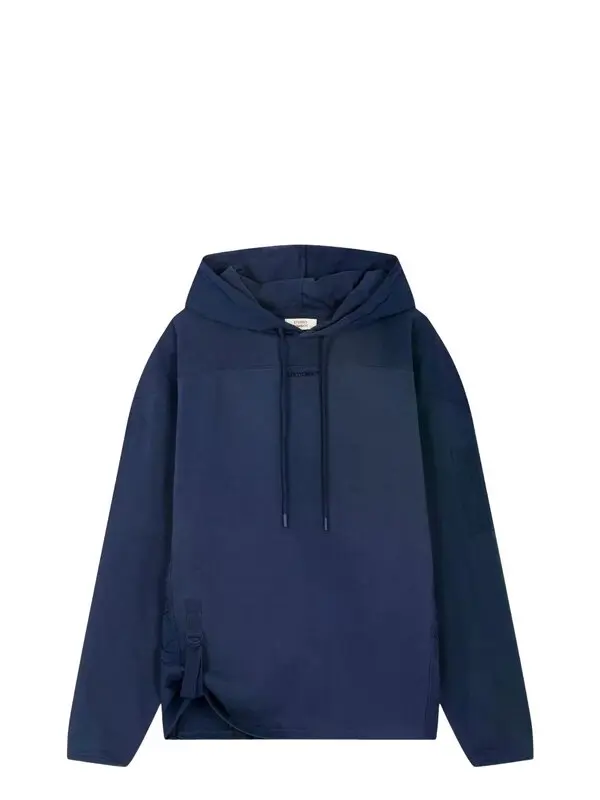 STUDIO TOMBOY Strap-detail Hoodie - Blue