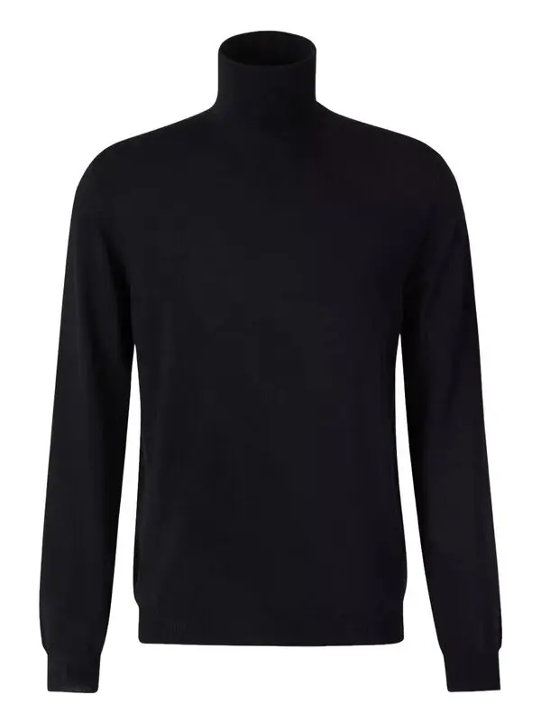 ZANONE Roll Neck Jumper - Black