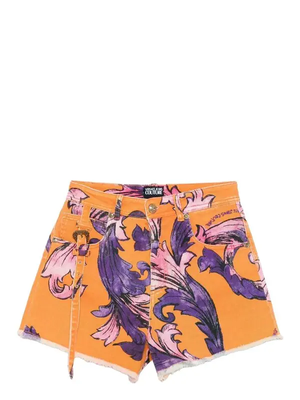 Versace Outline Barocco Short - Orange