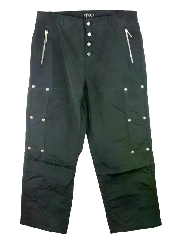 THUG CLUB Scarred Trousers - Black