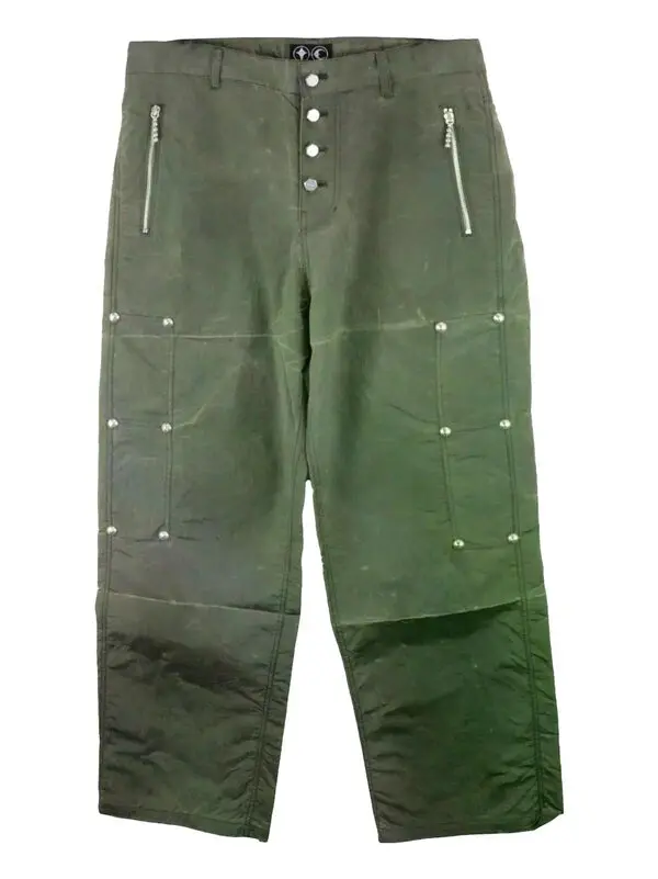 THUG CLUB Scarred Trousers - Green