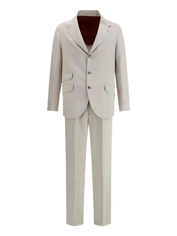 Brunello Cucinelli Silk Suit - Neutrals