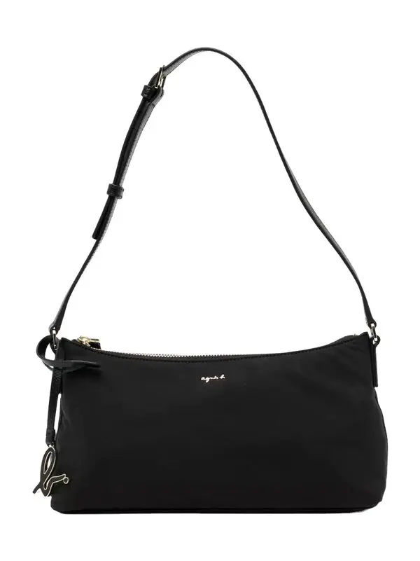 AGNÈS B. Logo-plaque Shoulder Bag - Black