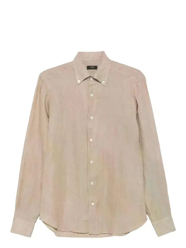 BARBA NAPOLI Linen Shirt - Neutrals