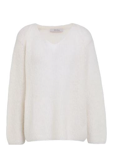 Max Mara Mohair Wool Blend Sweater - Cream
