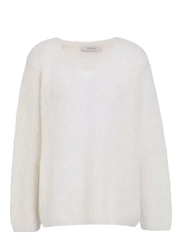 Max Mara Leisure Mohair-blend Sweater - White