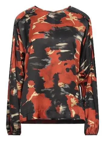 8PM Multicolor Satin Top - Red