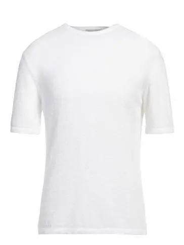 Rossopuro Crewneck Short Sleeve Sweater - White
