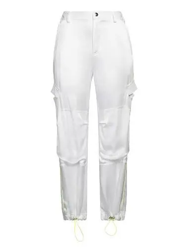 Iceberg High Waisted Cargo Pants - White
