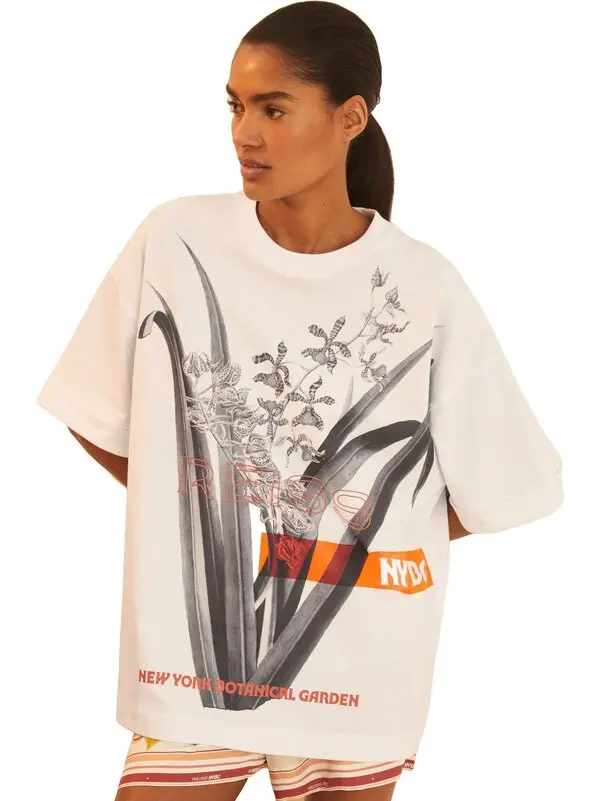 NEW YORK BOTANICAL GARDENS Spencer | Nybg Floral Oversize T-shirt - Ivory