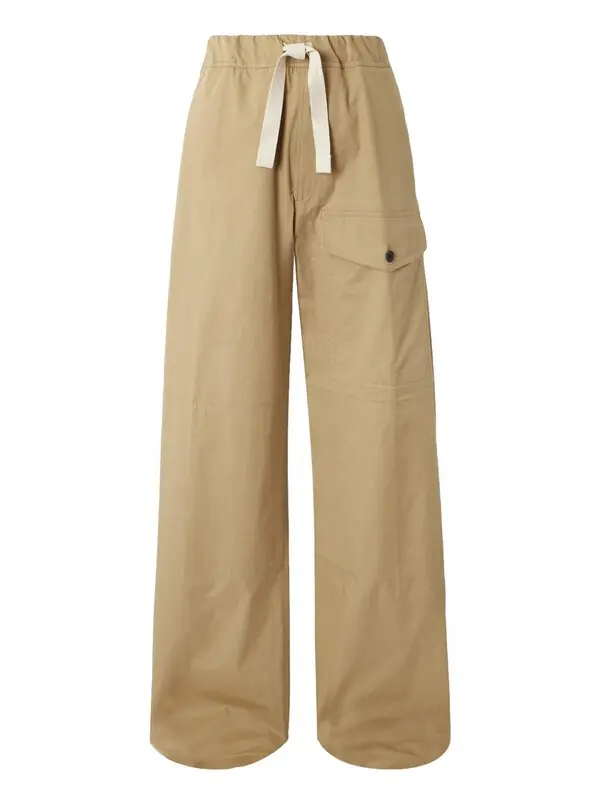 Dries Van Noten Cotton-twill Cargo Trousers - Brown
