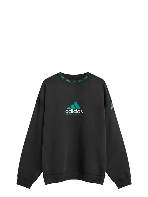 Adidas Eqt Wash Crewneck Sweatshirt - Black
