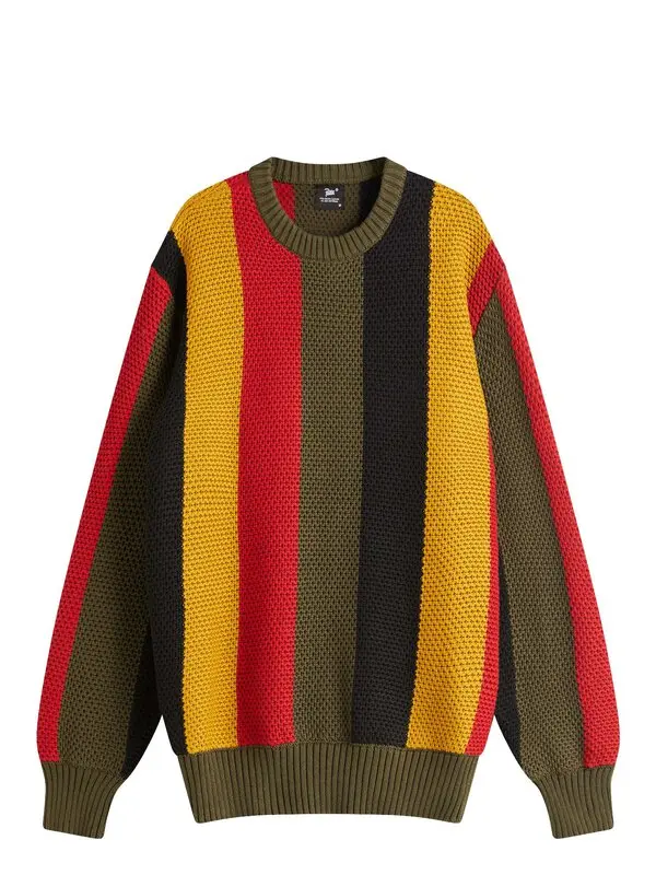 PATTA Honeycomb Knit Striped Jumper - Multi