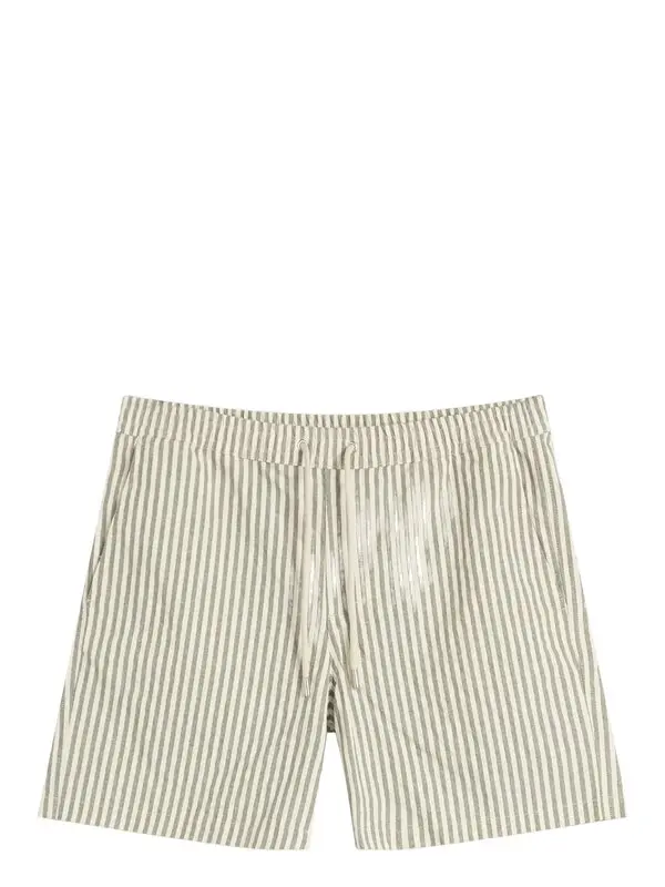 Nn07 Gregor Stripe Shorts - Green Stripe