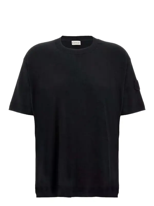 Moncler Logo-patch T-shirt - Black