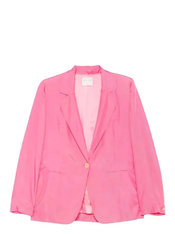 FORTE_FORTE Silk Blazer - Pink