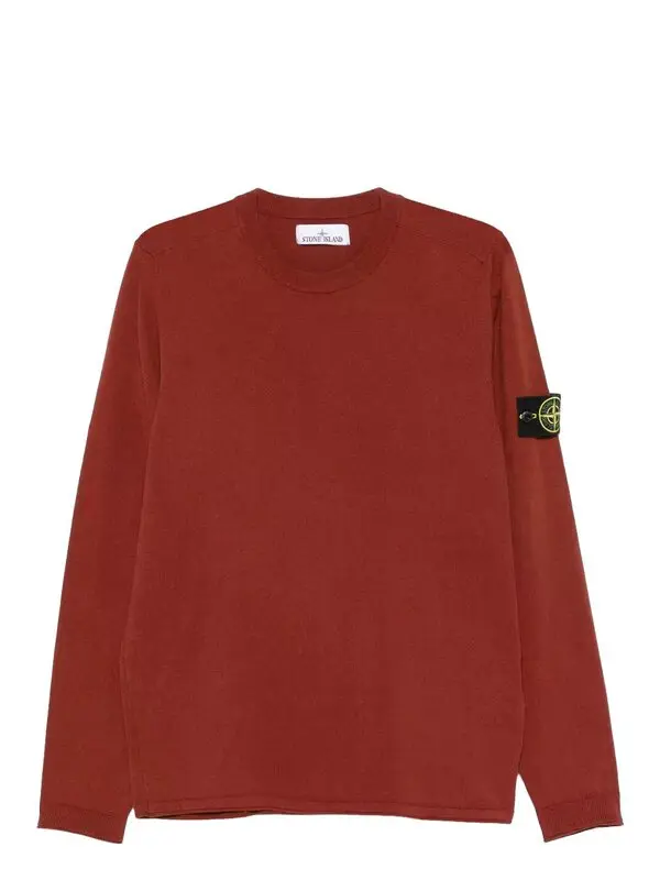 Stone Island Compass Badge Sweater - Brown